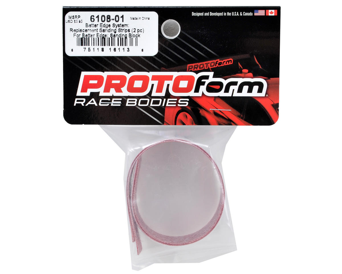 Protoform Better Edge: Sanding Block Strips (2) • PRO6108-01 • RC Adventure